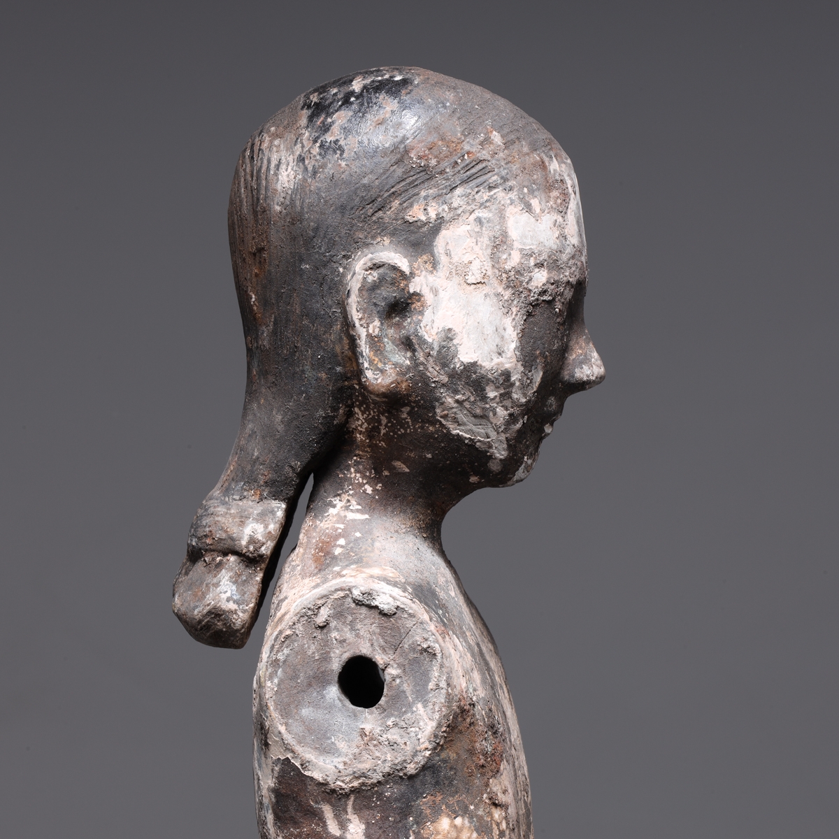 Chinese School | Chinese Han Dynasty ceramic stick figure; includes ...
