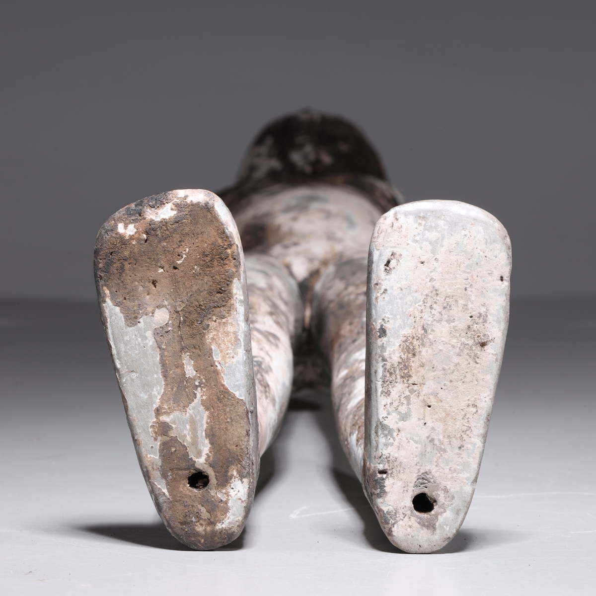 Chinese School | Chinese Han Dynasty ceramic stick figure; includes ...