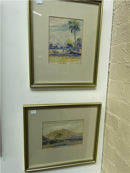 Peter Bousfield | two open air watercolours | MutualArt