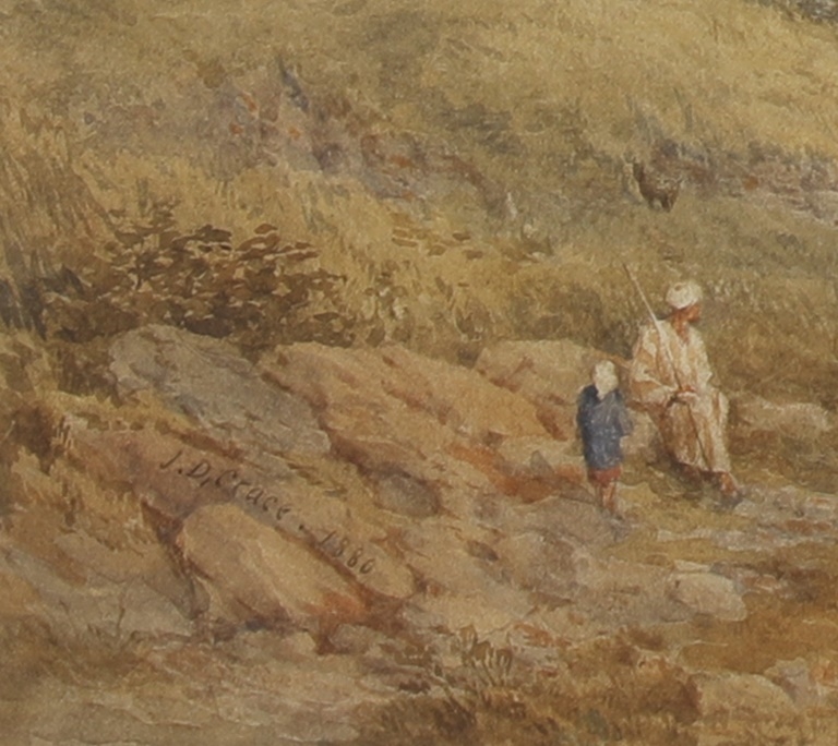 John Dibblee Crace | The Mosque El Aksa and the Mount of Olives ...