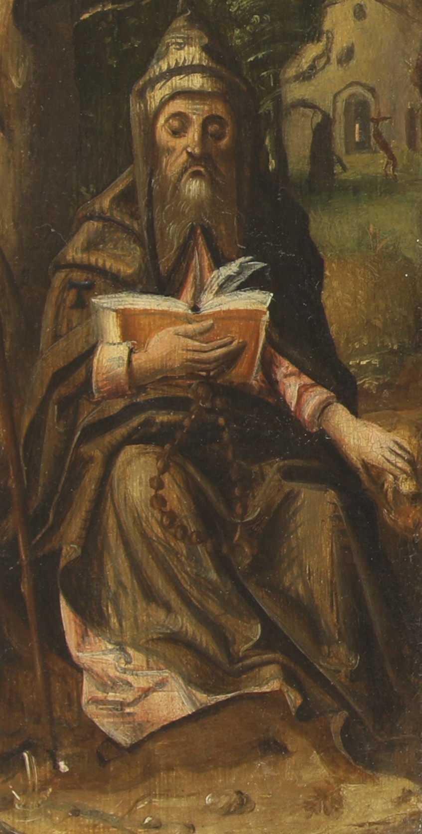 Flemish School, 16th Century | A triptych the central panel with St Jerome in the wilderness the ...