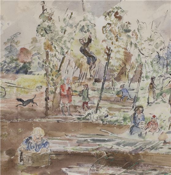 Thomas Hennell | Hop Pickers Cobham (1903) | MutualArt