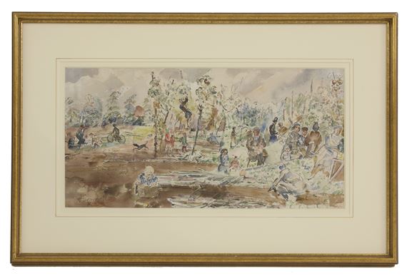 Thomas Hennell | Hop Pickers Cobham (1903) | MutualArt