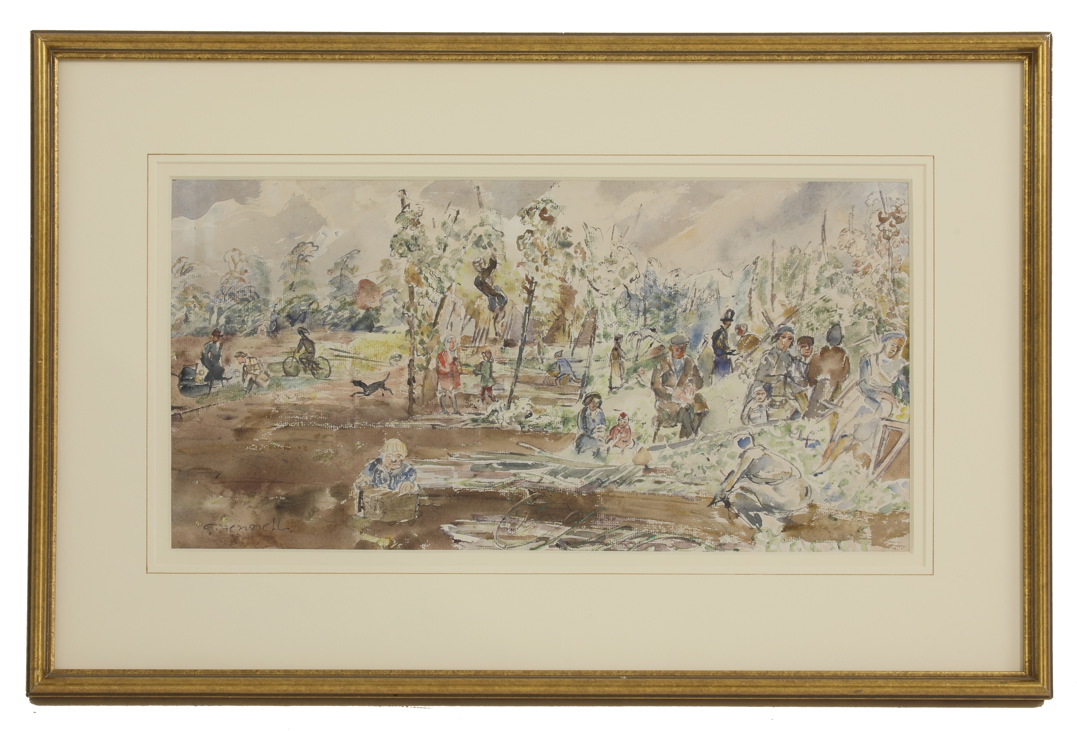 Thomas Hennell | Hop Pickers Cobham (1903) | MutualArt