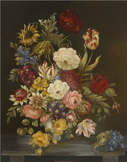 Adrian Hoffman | Summer flowers in a vase | MutualArt