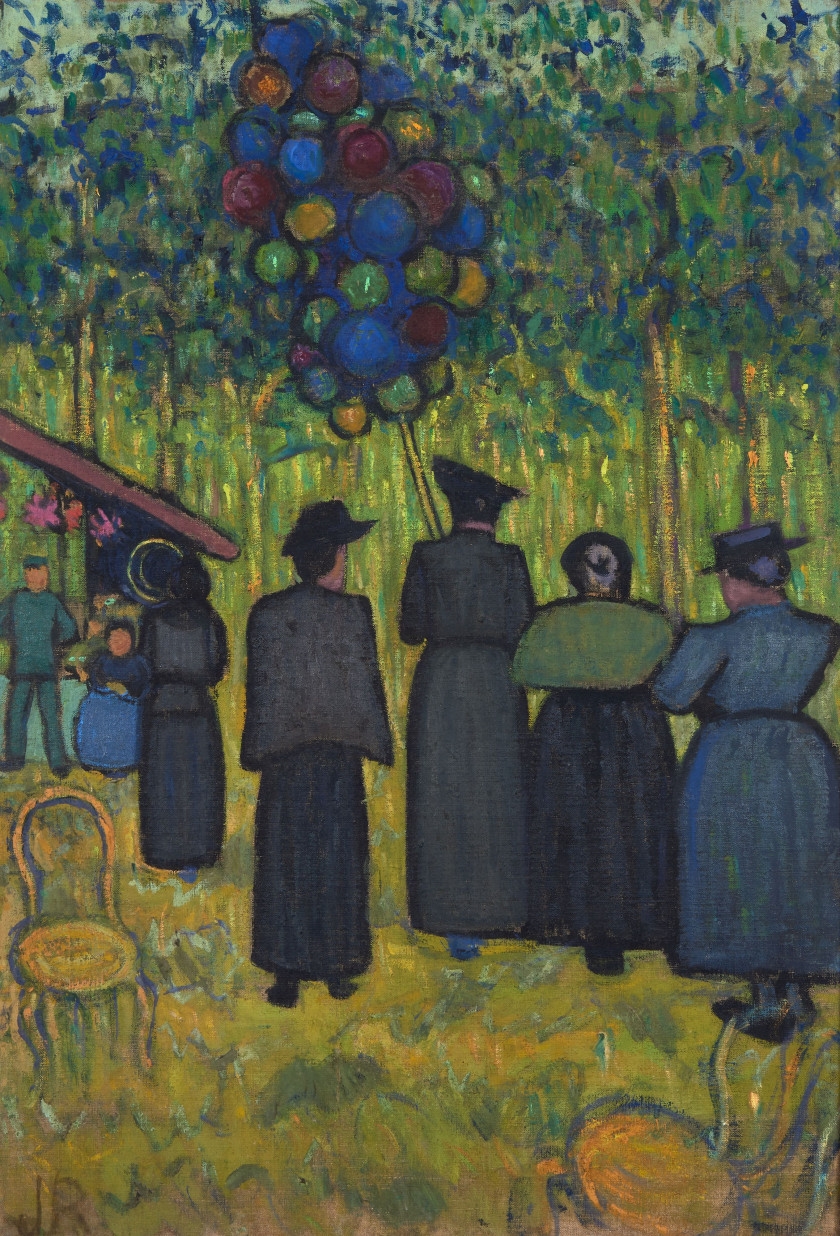 Juliette Roche | Les loueuses de chaises aux Champs (1911) | MutualArt