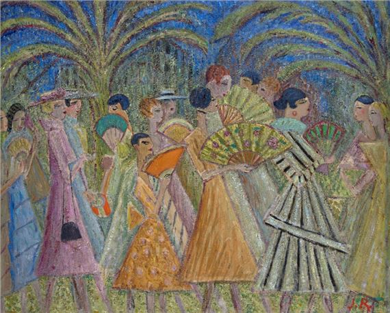 Juliette Roche | Sur les Ramblas (1916) | MutualArt