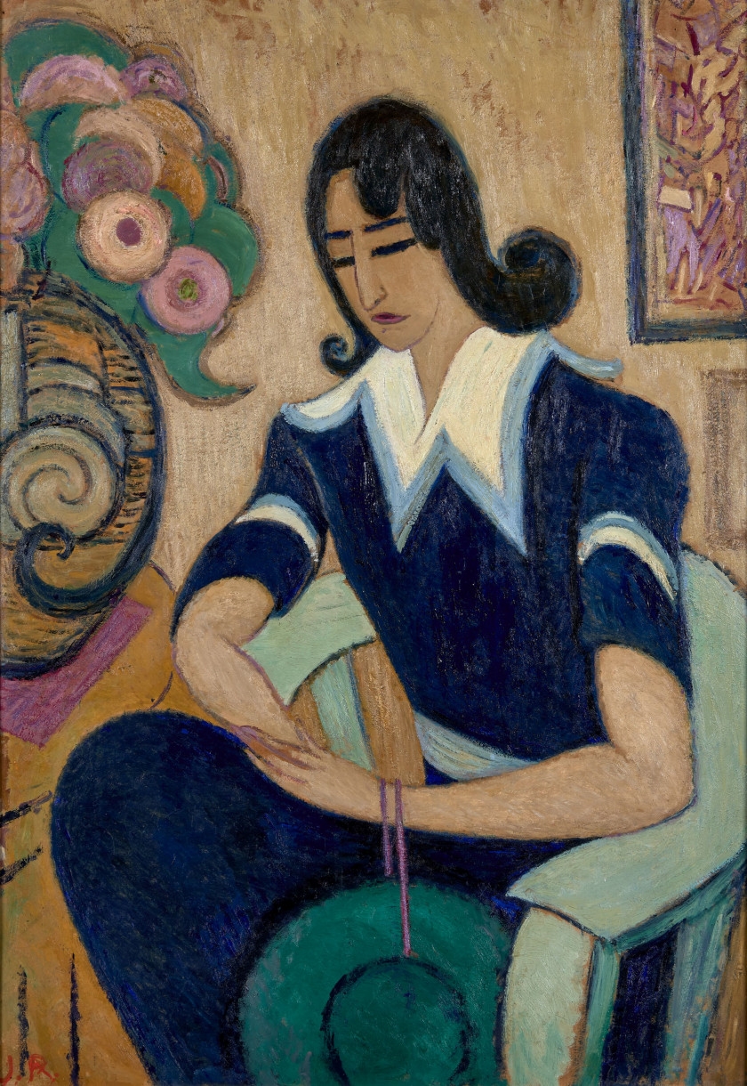 Juliette Roche | Portrait de Mademoiselle J (1947) | MutualArt