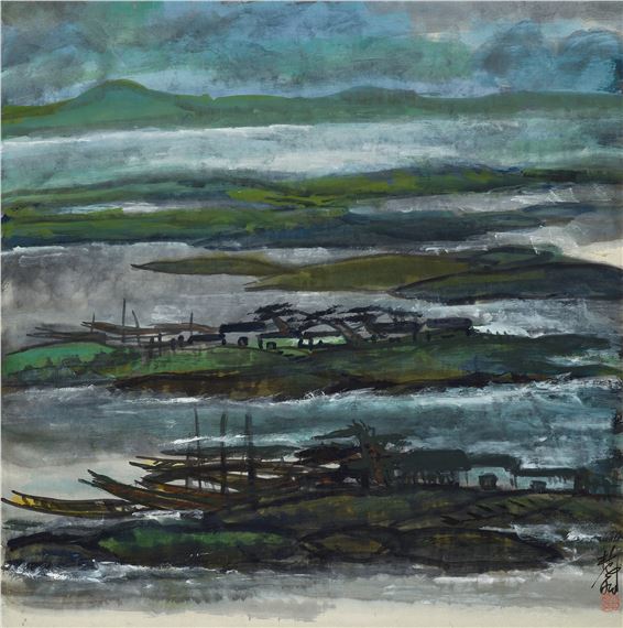 Lin Fengmian | Flowers in Vase (Circa 1970s) | MutualArt