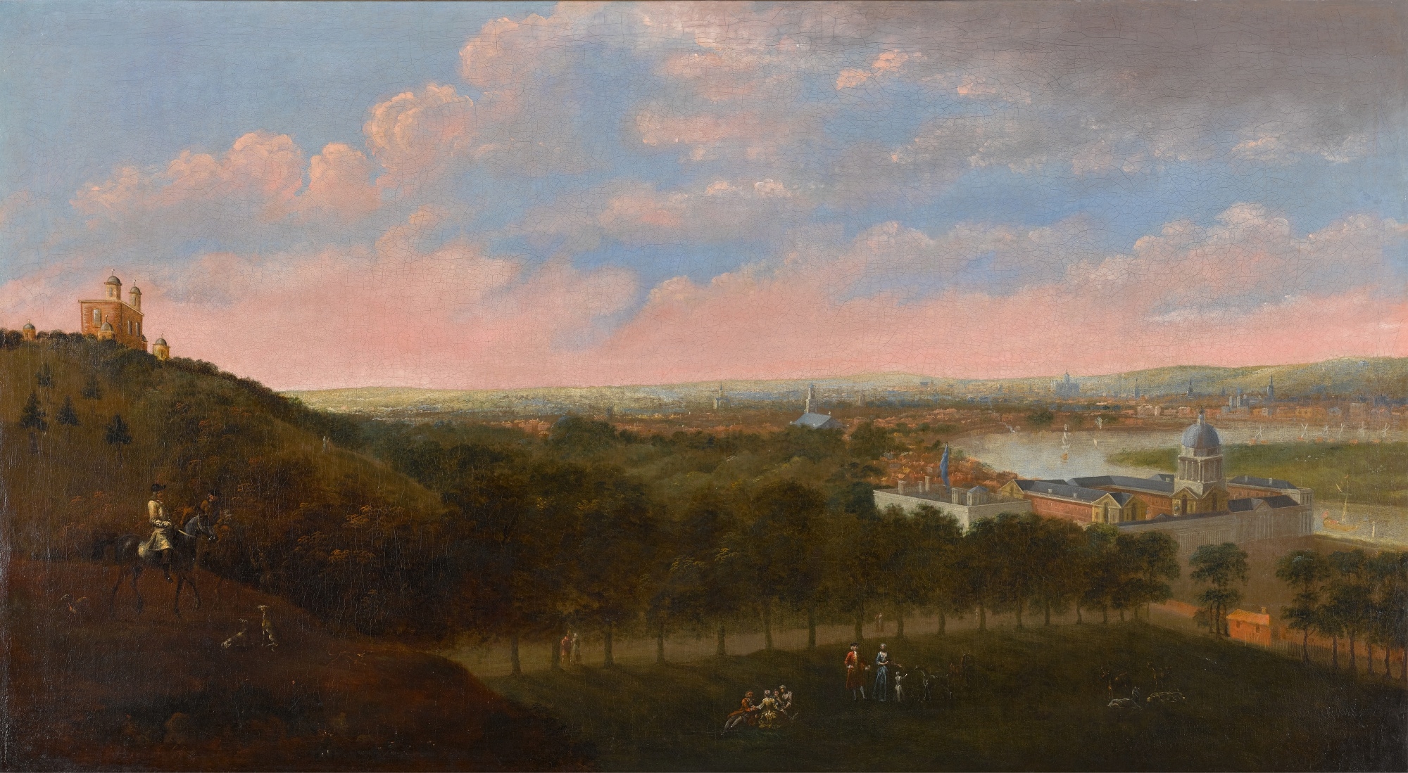 Jan Griffier II | London, a view of Greenwich with the Royal ...