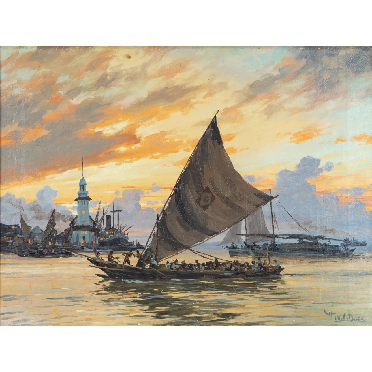 Willem Does | De haven van Tanjung Perak te Surabaya | MutualArt