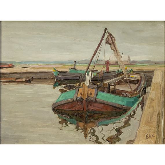 Edzard Koning | Boten aan de kade | MutualArt