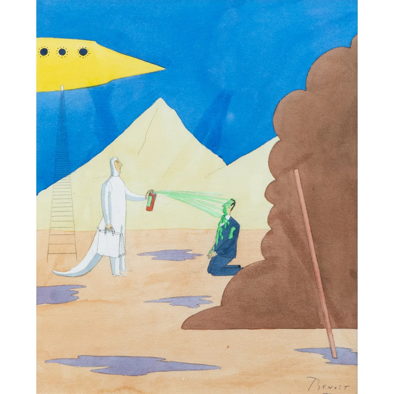 Benoit van Innis | Buitenaards bezoek | MutualArt