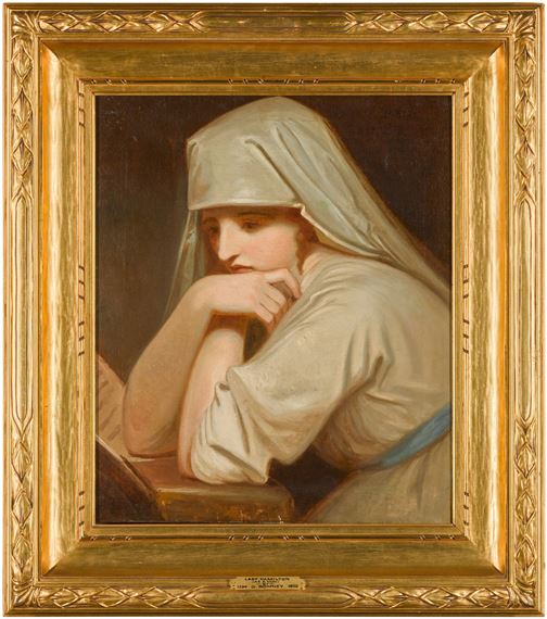 George Romney | 'Emma as Contemplation' | MutualArt