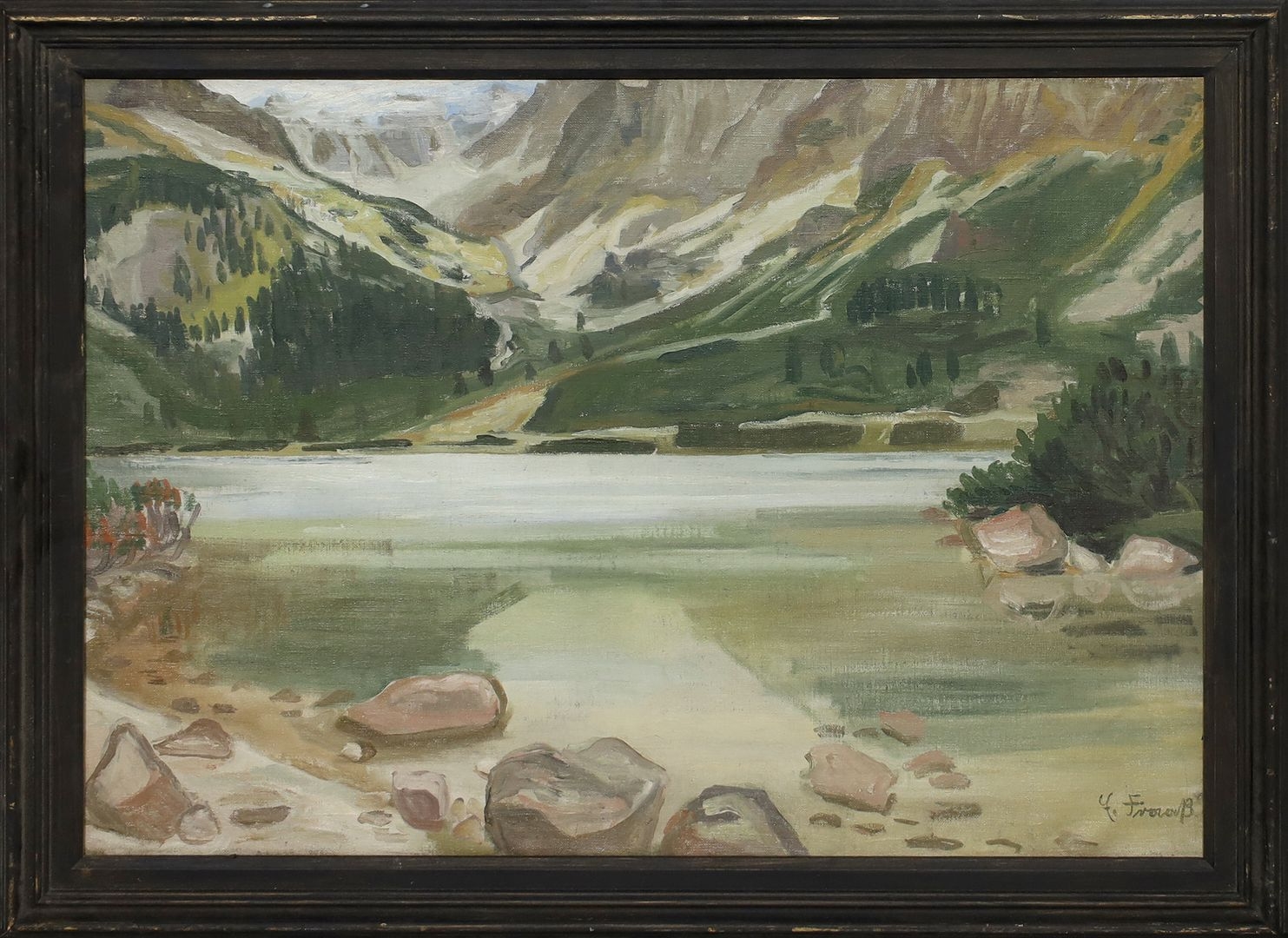 Erich Fraass | Landschaft mit Gebirgssee | MutualArt