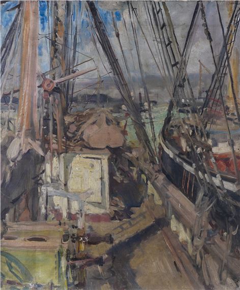 William Christian Symons | The deck of a merchant ship | MutualArt