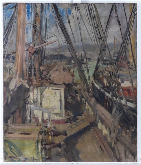 William Christian Symons | The deck of a merchant ship | MutualArt