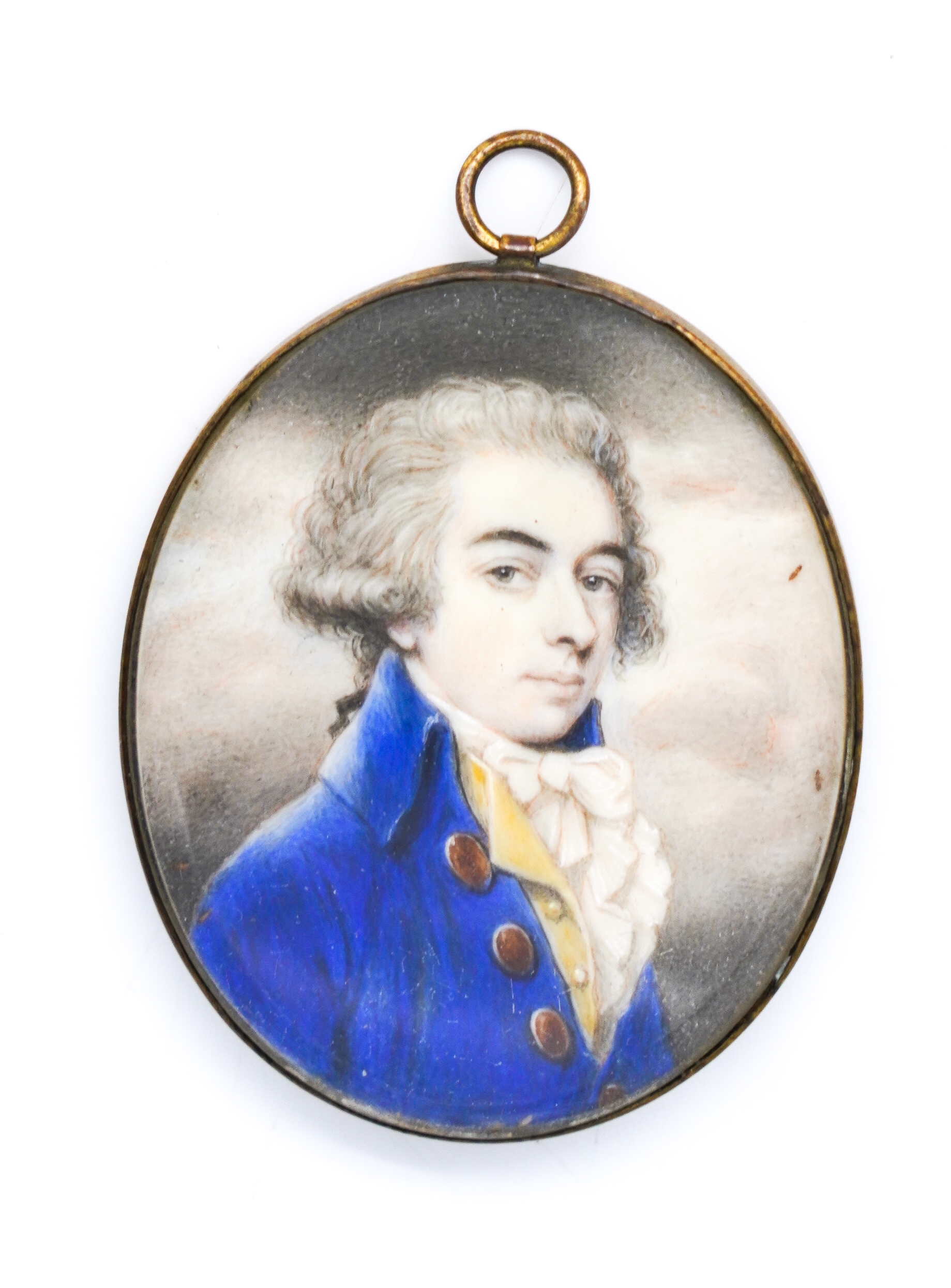 Andrew Plimer | Portrait miniature of a gentleman in a blue coat ...