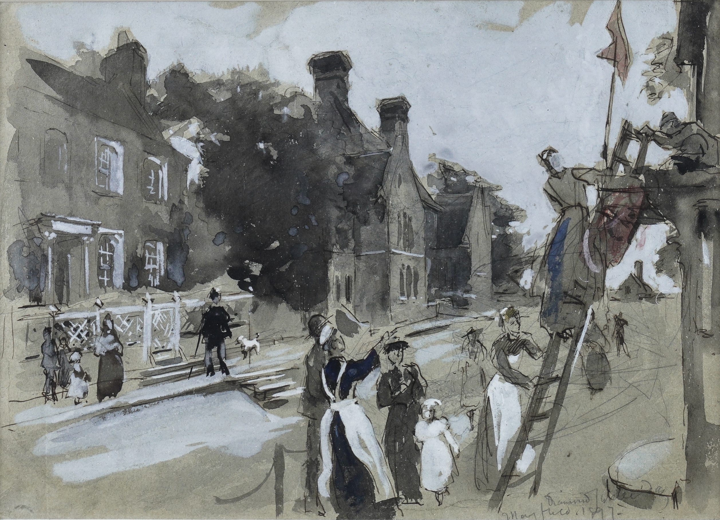 William Christian Symons | Diamond Jubilee Day, Mayfield, 1897 (1897 ...