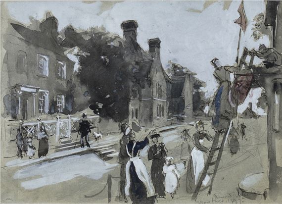 William Christian Symons | Diamond Jubilee Day, Mayfield, 1897 (1897 ...