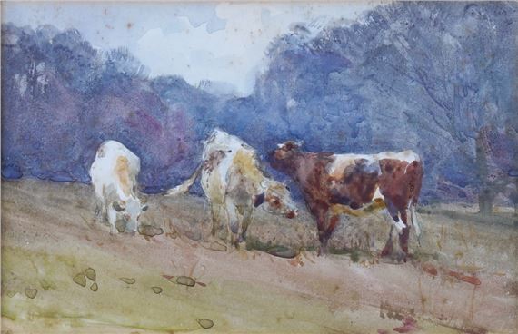 Mildred Anne Butler | Cows in a field | MutualArt