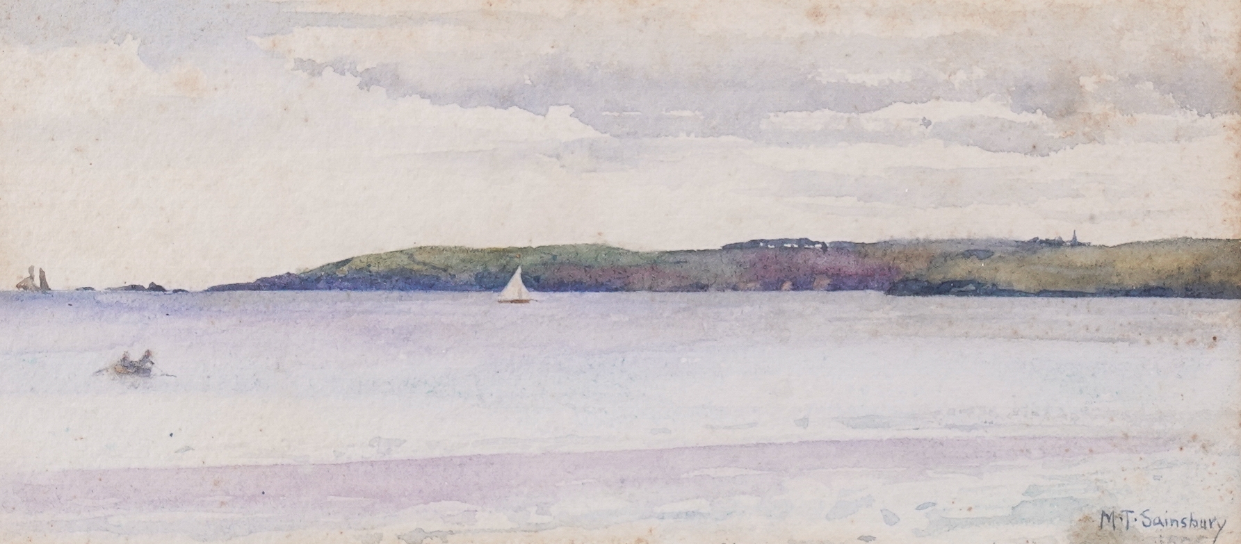 Maria L. Tuke | Coastline to The Manacles from Falmouth (1895) | MutualArt