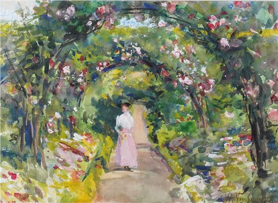 William Christian Symons | Under the Rose Bower, Telham Court, Battle ...