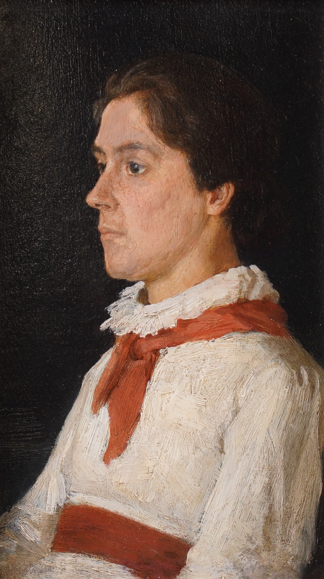Henry Scott Tuke | Portrait of Maria Tuke (1861-1947) (1881) | MutualArt