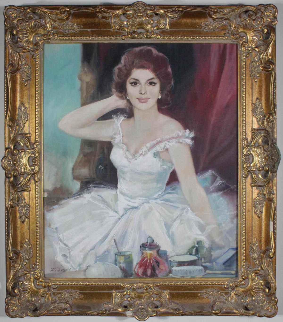 Lajos Fuzesi | portrait of a ballerina | MutualArt