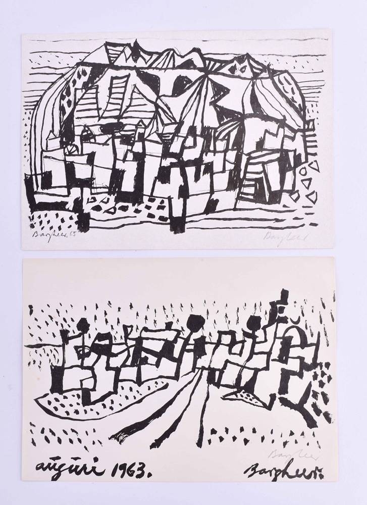 Eduard Bargheer | Forio mit dem Epomeo II und Wüstenstadt | MutualArt