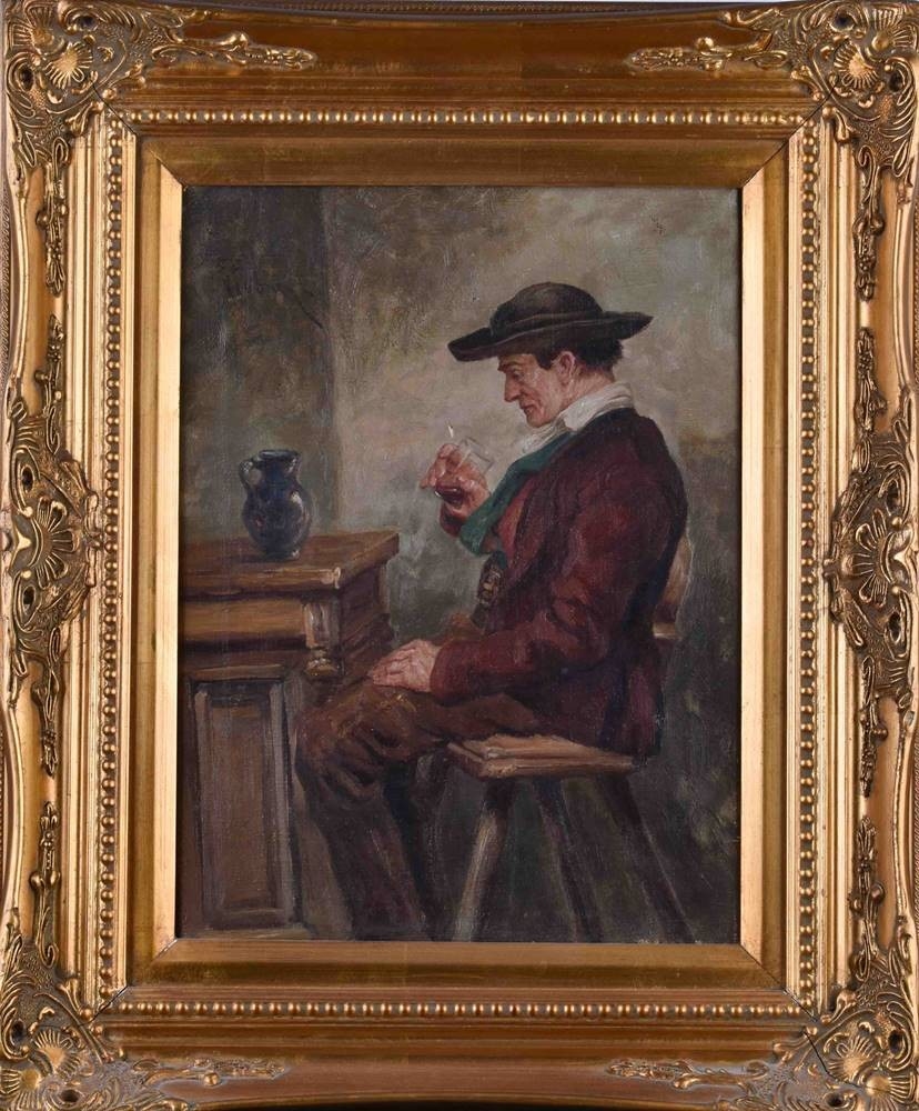 Robert Emil Stübner | Bei der Weinprobe | MutualArt