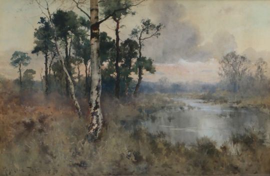 Reginald Jones | Lakeland with Silver Birch (1890) | MutualArt