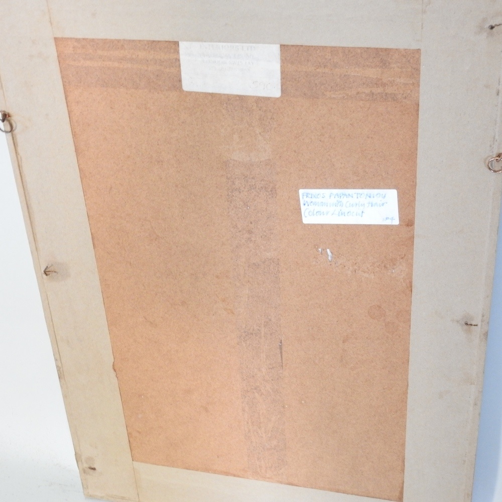 Frixos Papantoniou | Woman with Curly Hair | MutualArt