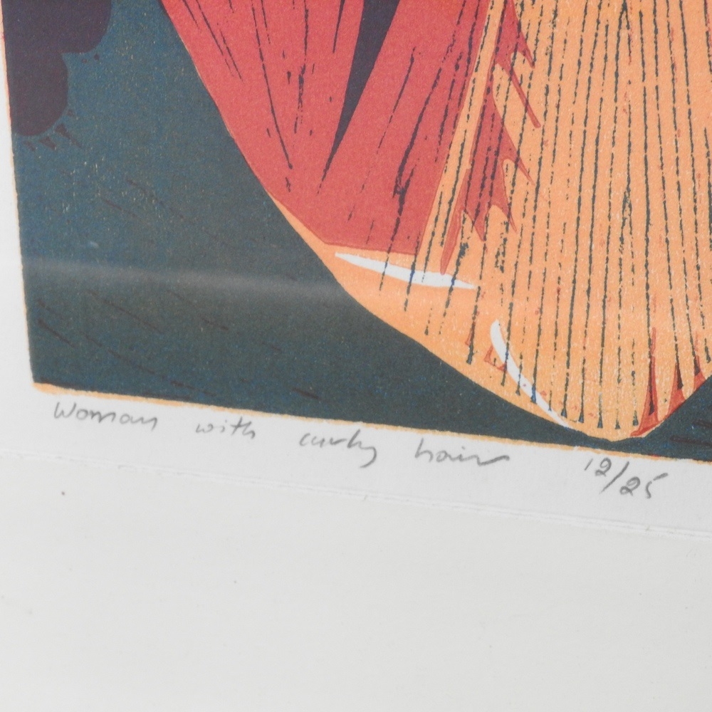 Frixos Papantoniou | Woman with Curly Hair | MutualArt