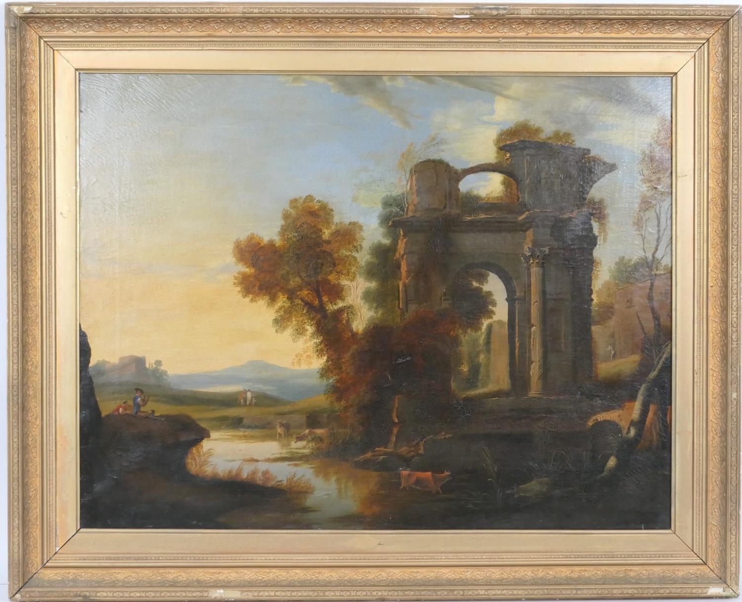 English School, 19th Century | Italianate capriccio landscape | MutualArt