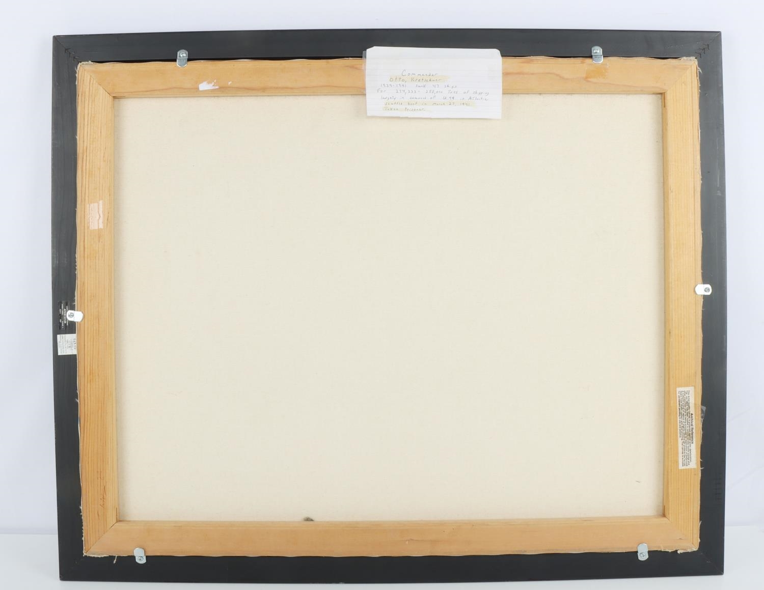 Raymond Waddey | WWII GERMAN U-99 KRETSCHMER PAINTING & SIGNATURE ...