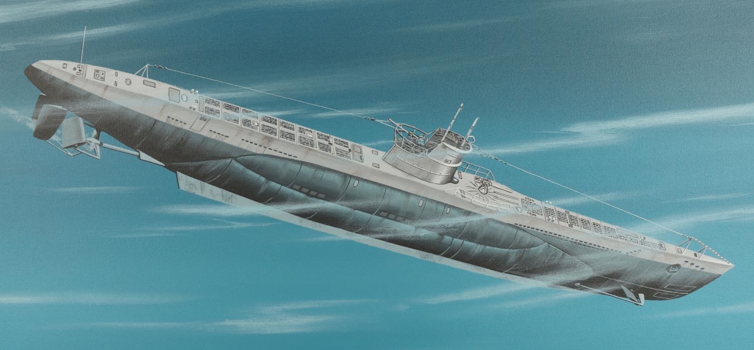 Raymond Waddey | WWII GERMAN U-99 KRETSCHMER PAINTING & SIGNATURE ...