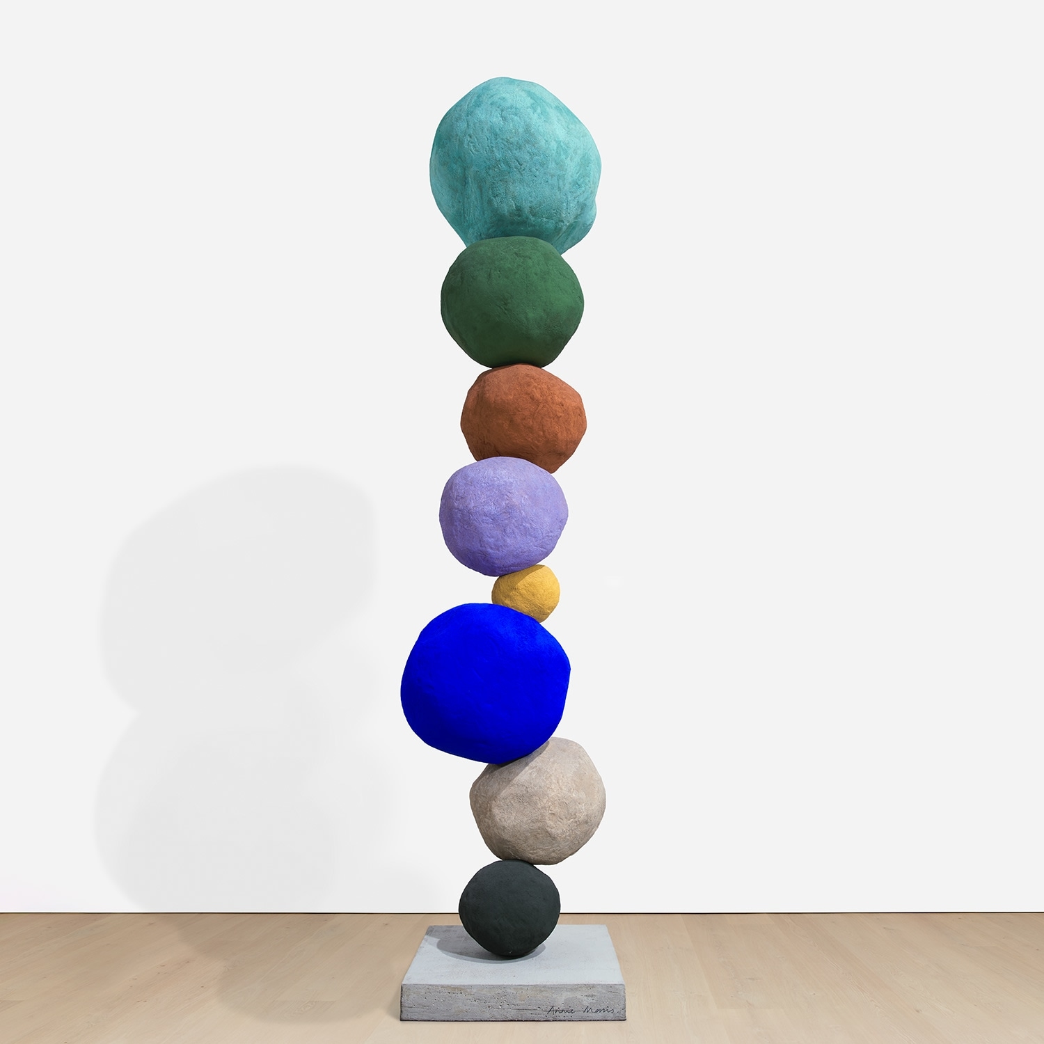 Annie Morris | Stack 8, Copper Blue (2019) | MutualArt