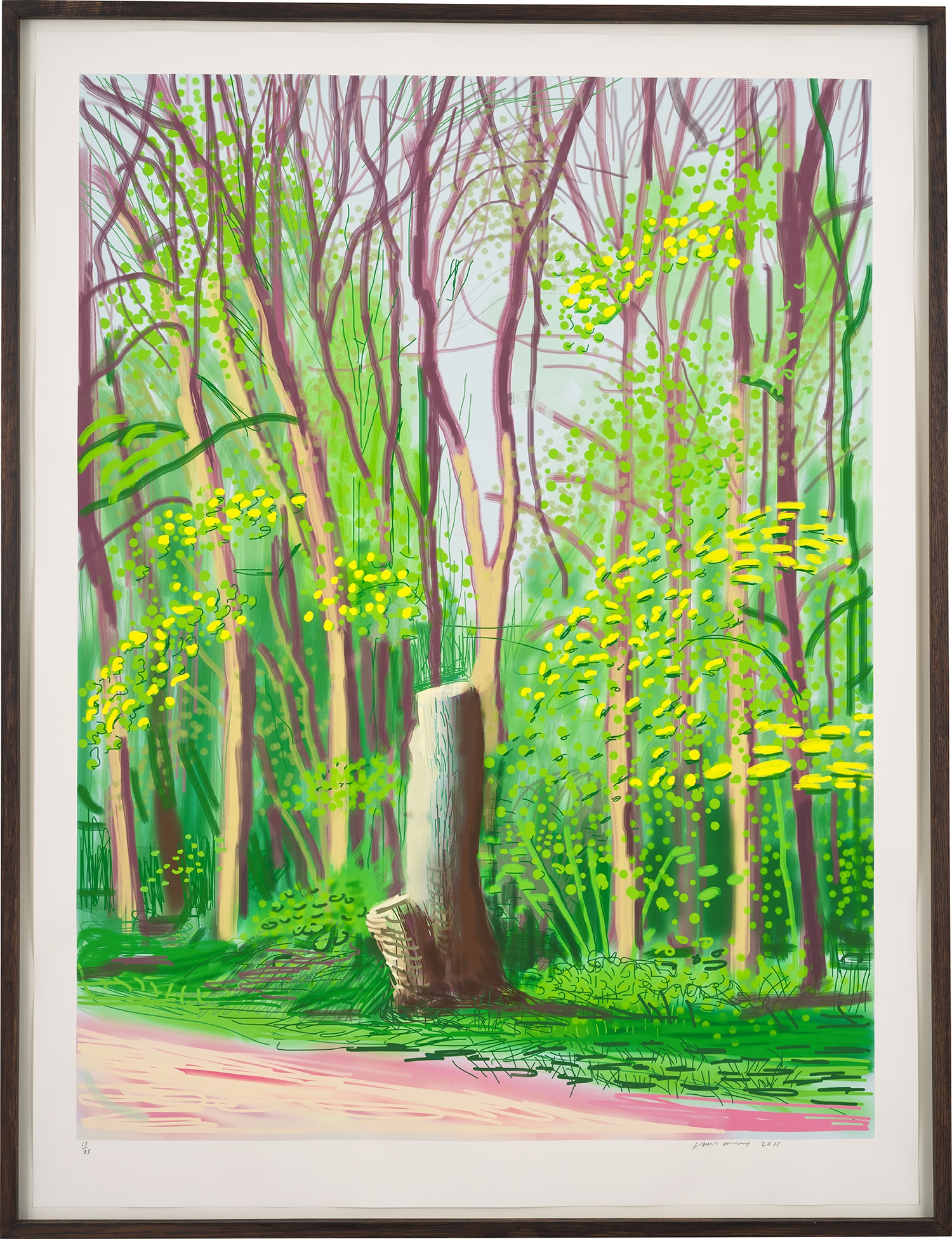 David Hockney | The Arrival of Spring in Woldgate, East Yorkshire in ...