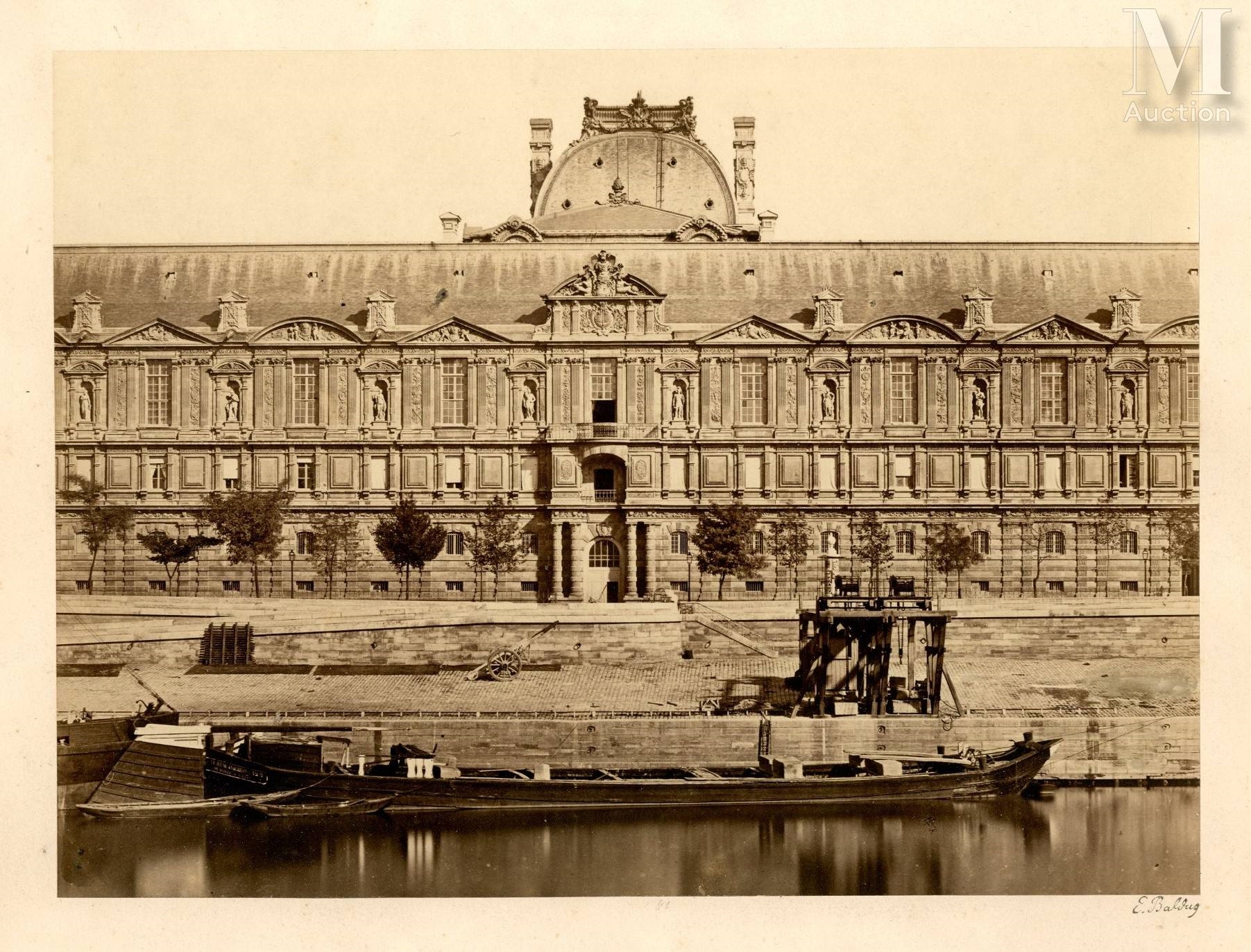 Édouard-Denis Baldus | Le Vieux Louvre (Circa 1860) | MutualArt