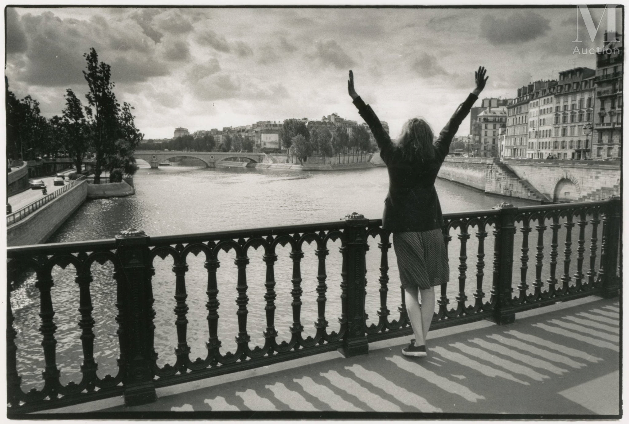 Edouard Boubat | Pont des Arts, vue sur l'Île de la Cité, Paris 6e ...