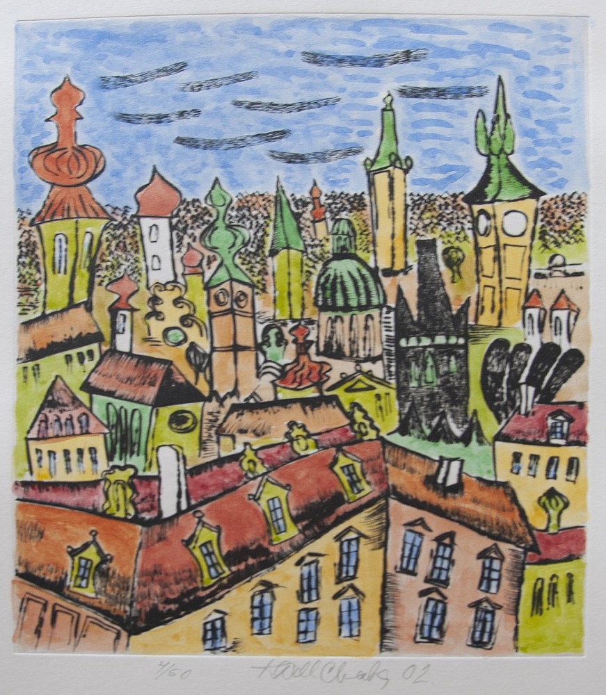 Karel Chaba | Prague panorama (2002) | MutualArt