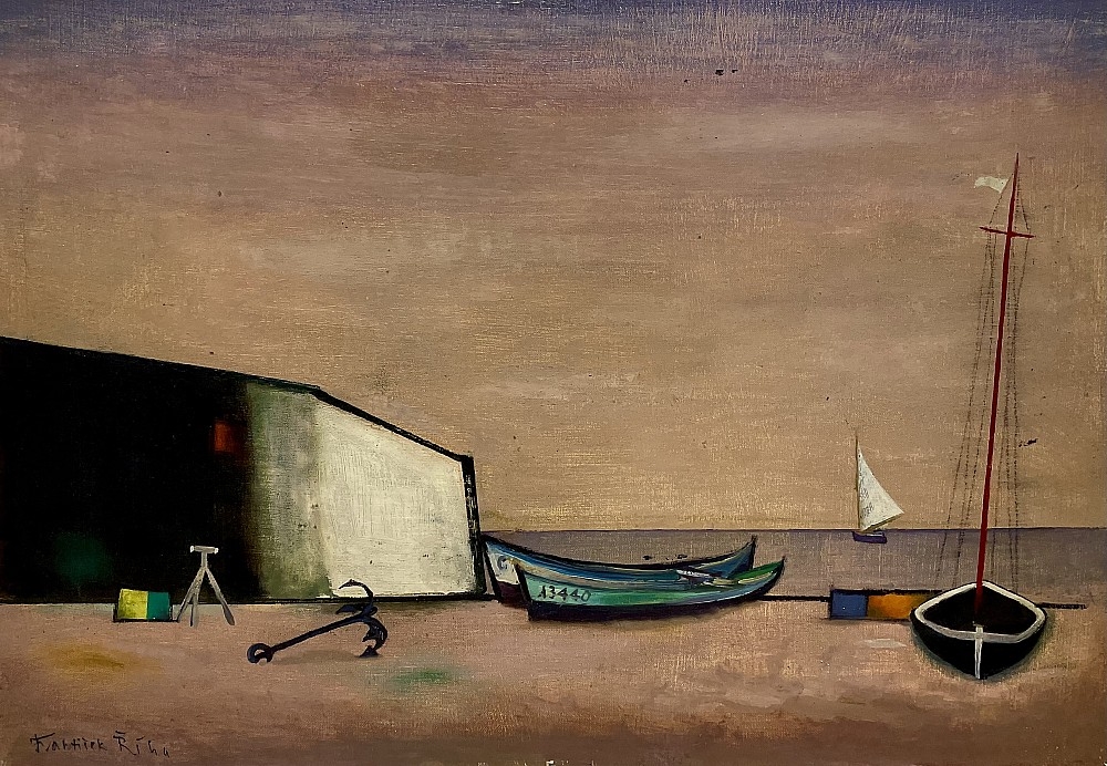 František Říha | Behind the port | MutualArt