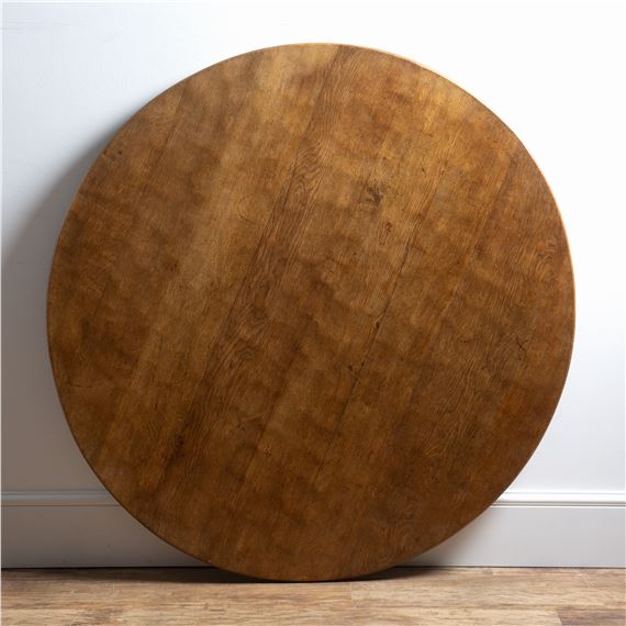 Derek Fishman Slater | Table with circular adzed top | MutualArt