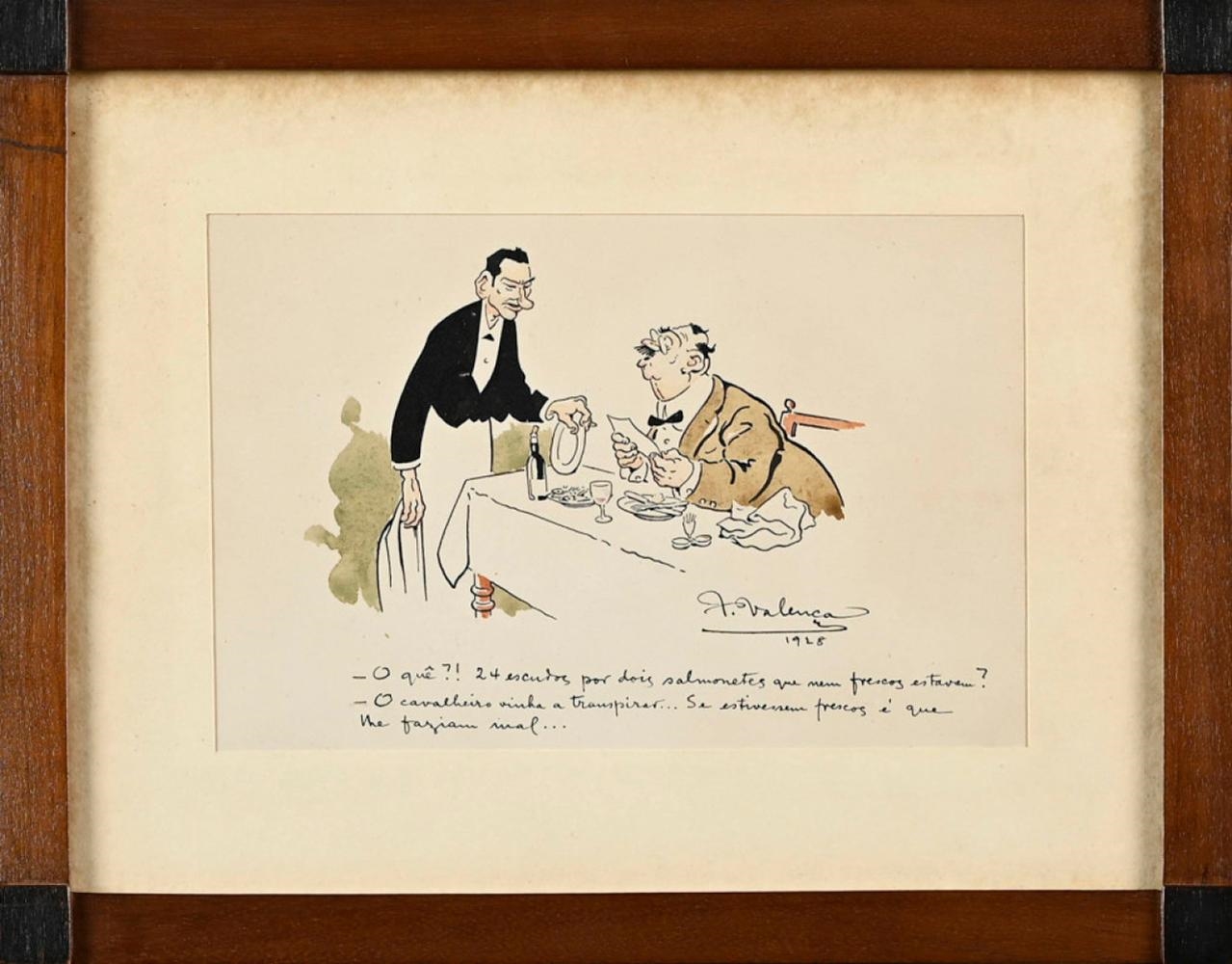 Francisco Valença | Desenho humorístico (1928) | MutualArt
