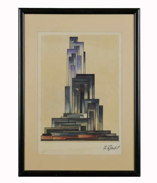 Yakov Chernikhov | Project of a constructivist building | MutualArt