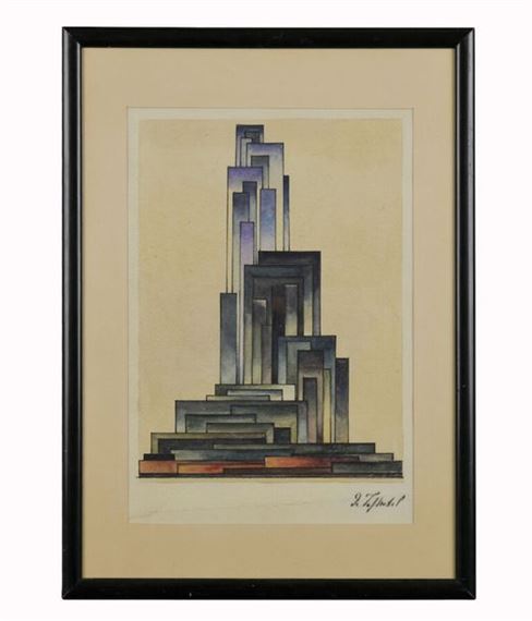 Yakov Chernikhov | Project of a constructivist building | MutualArt