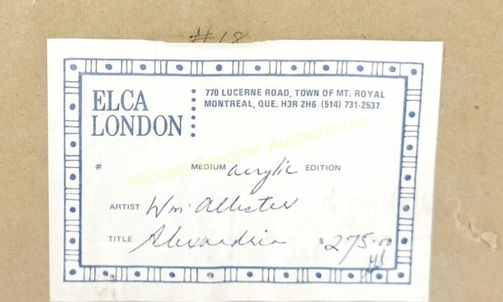 William Allister | TITLED - ALEXANDRIA | MutualArt