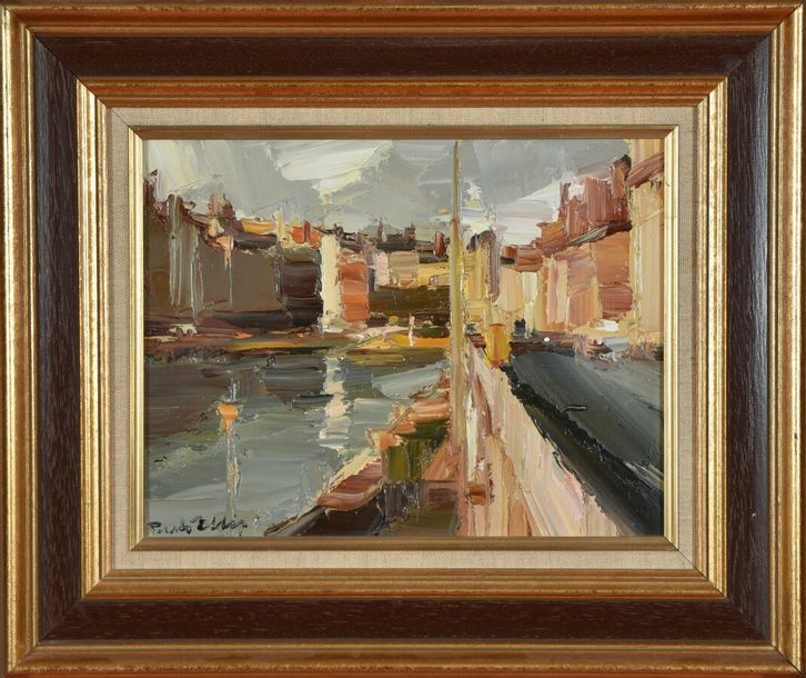 Gerald Ellis | View of the quays in Lyon. | MutualArt
