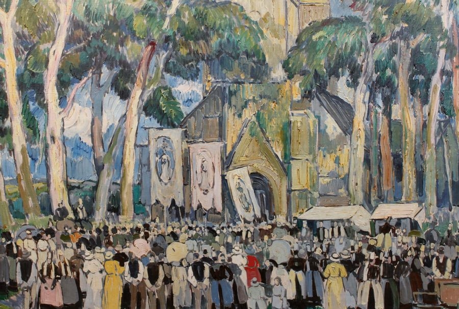 Pierre de Belay | Pardon at the church Saint-Jacques de Lambour in Pont ...